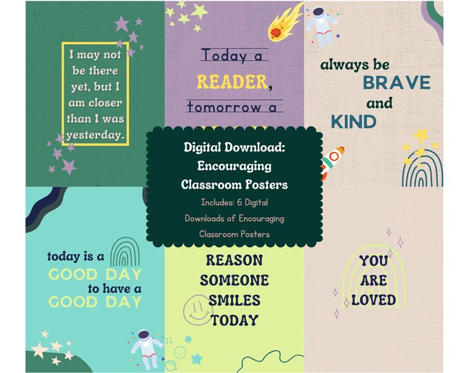 18 Science OUTER SPACE Classroom POSTERS | Inspirational and Positive ...