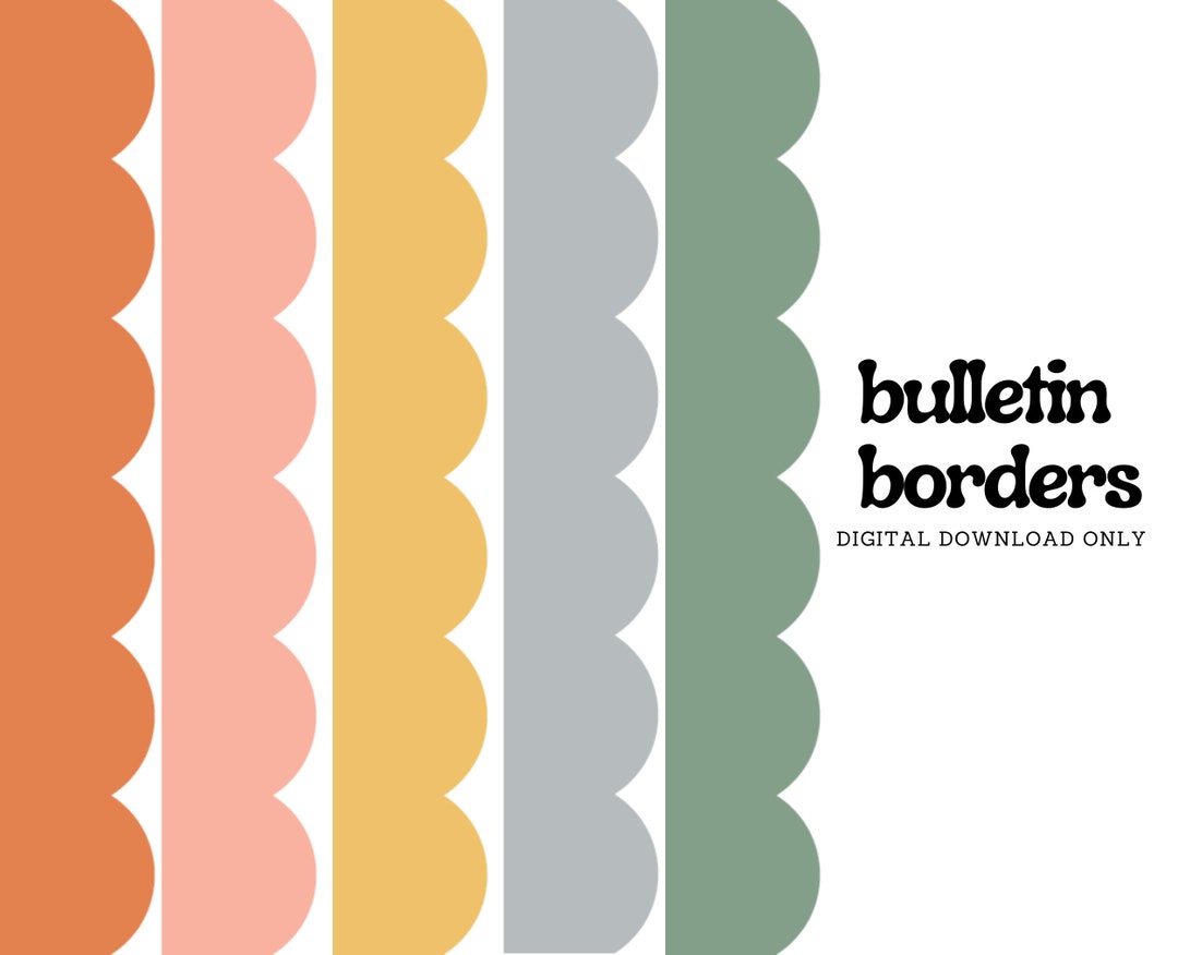 Printable Boho Borders (bulletin Board) - 5 Designs Included | Boho ...