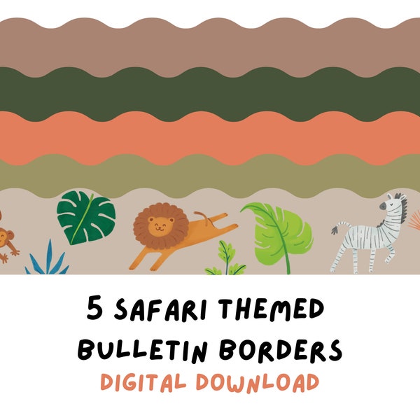 Safari Themed Bulletin Board - Etsy