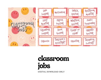 Groovy Classroom Decor Class Jobs - Etsy