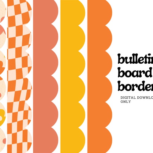 Printable Boho Borders bulletin Board 5 Designs Included - Etsy