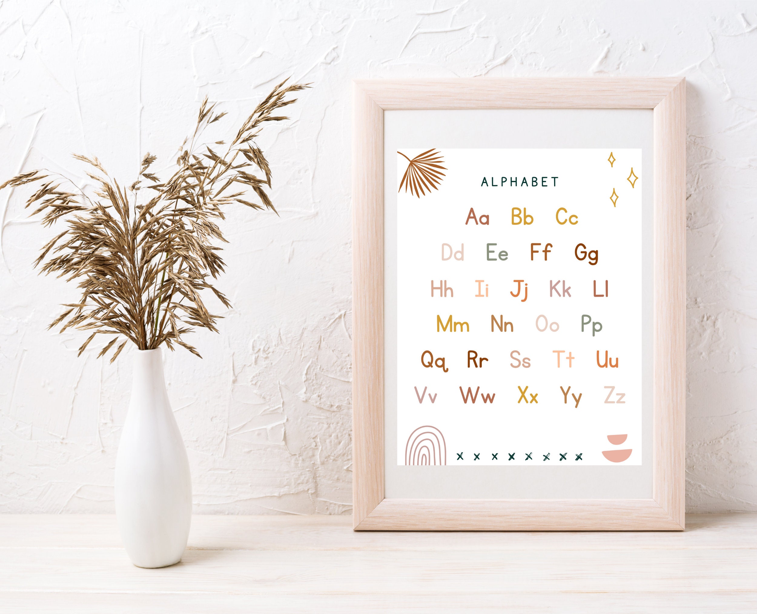 Digital Download Classroom ABC Poster | Neutral ABC Poster | Aesthetic ...