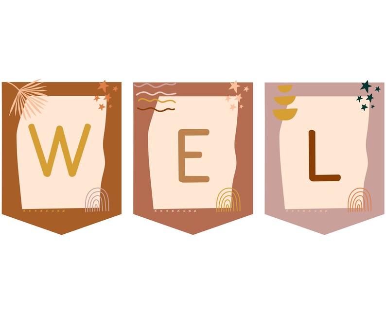 Digital Download Welcome Banner Boho Welcome Banner - Etsy