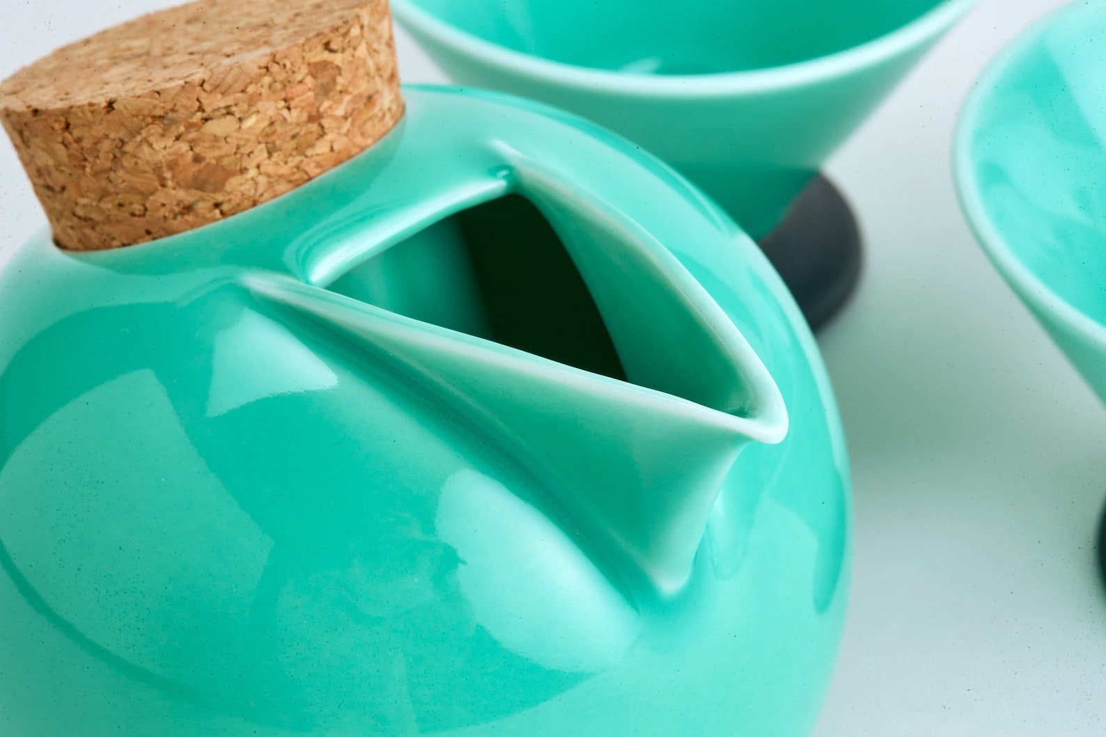 Sea Form Green Sake Set - Etsy