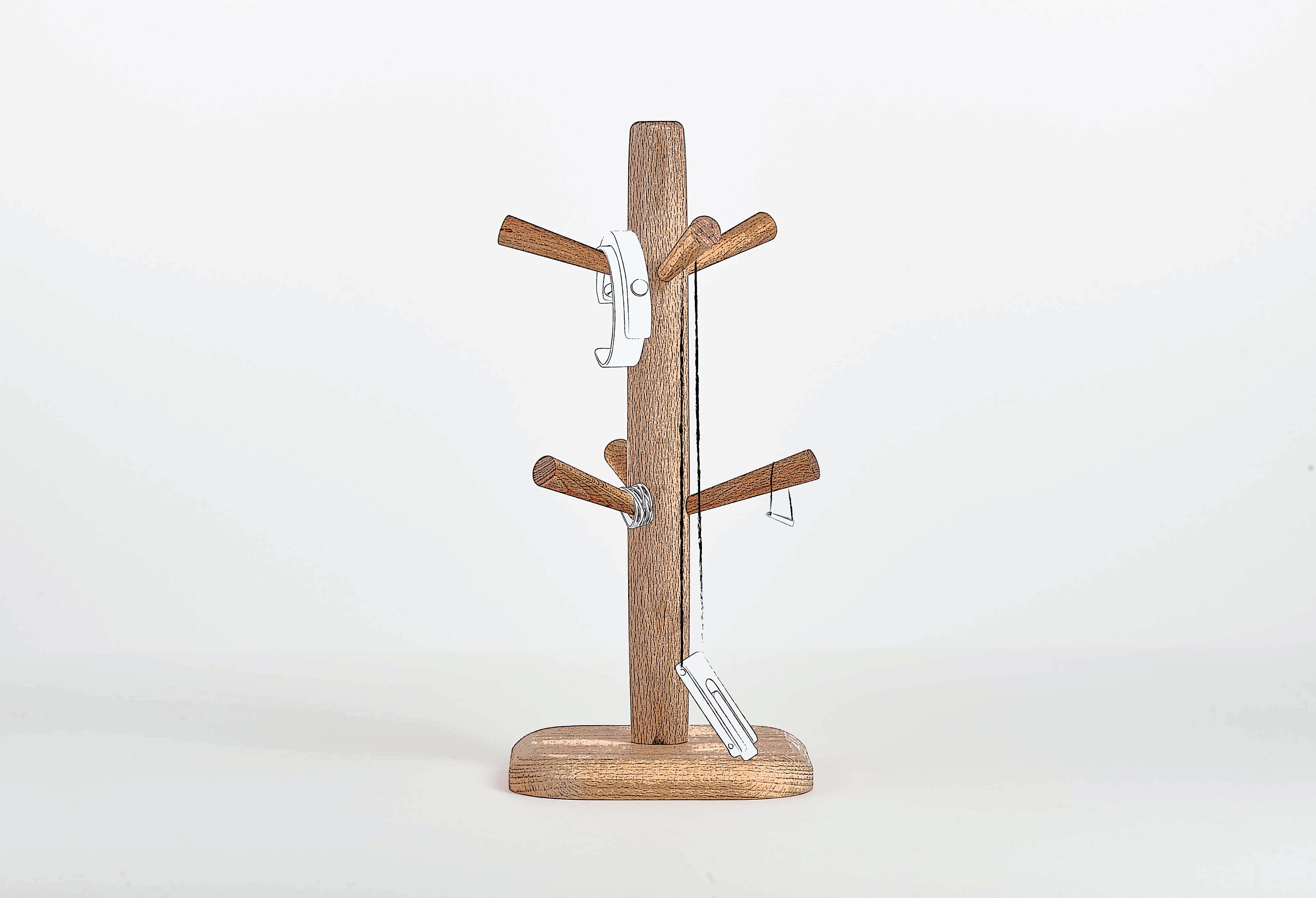 Wooden Peg Table Top Organizer | Etsy