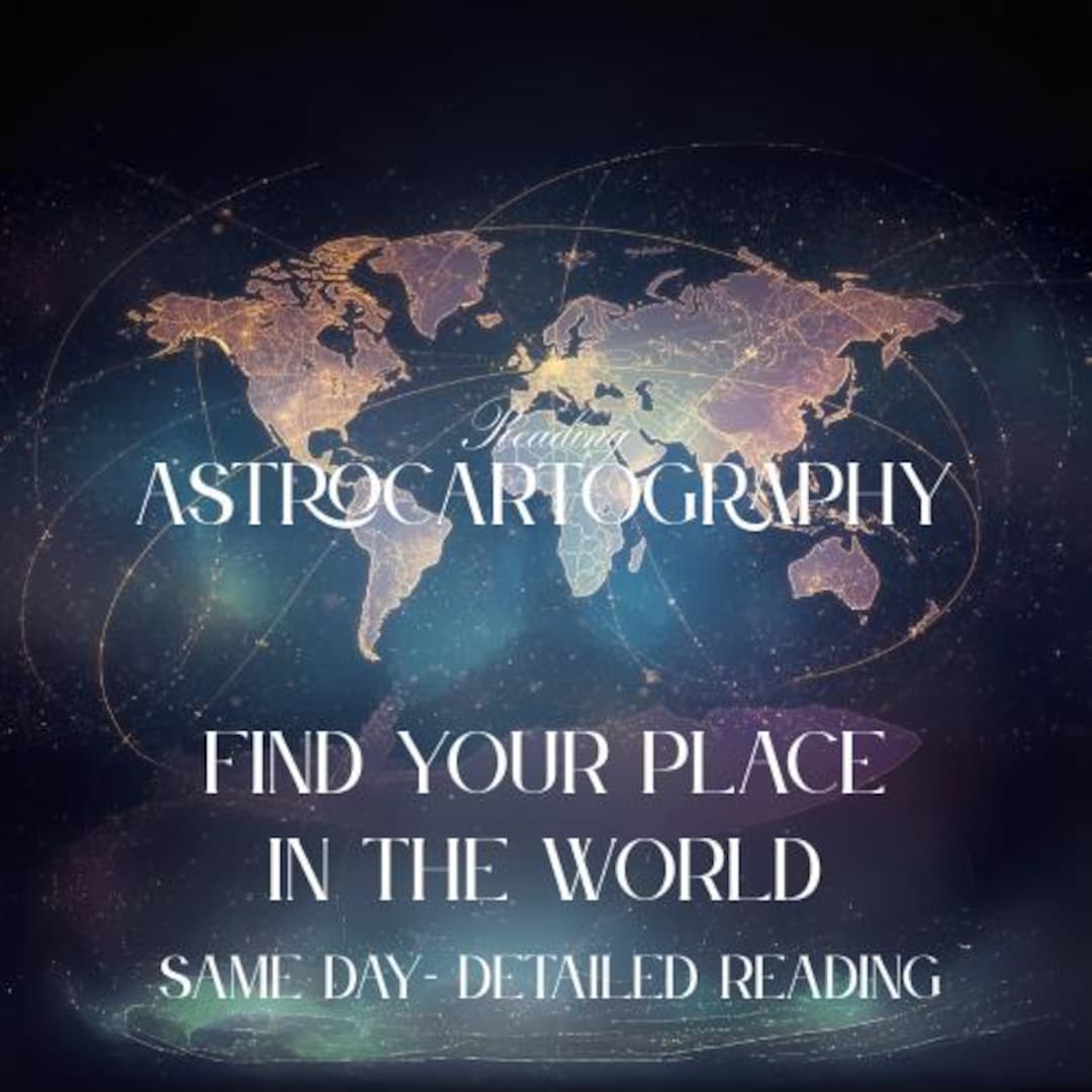 Personalized Astrocartography Reading: Relocation Astrology Map - Etsy