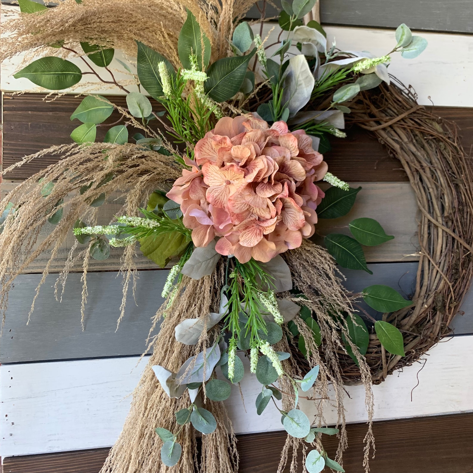 Boho wreath boho rustic wreath boho fall wreath boho decor | Etsy