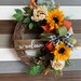 Fall Sunflower Welcome Wreath, Fall Wreath, Fall Farmhouse Wreath, Fall ...