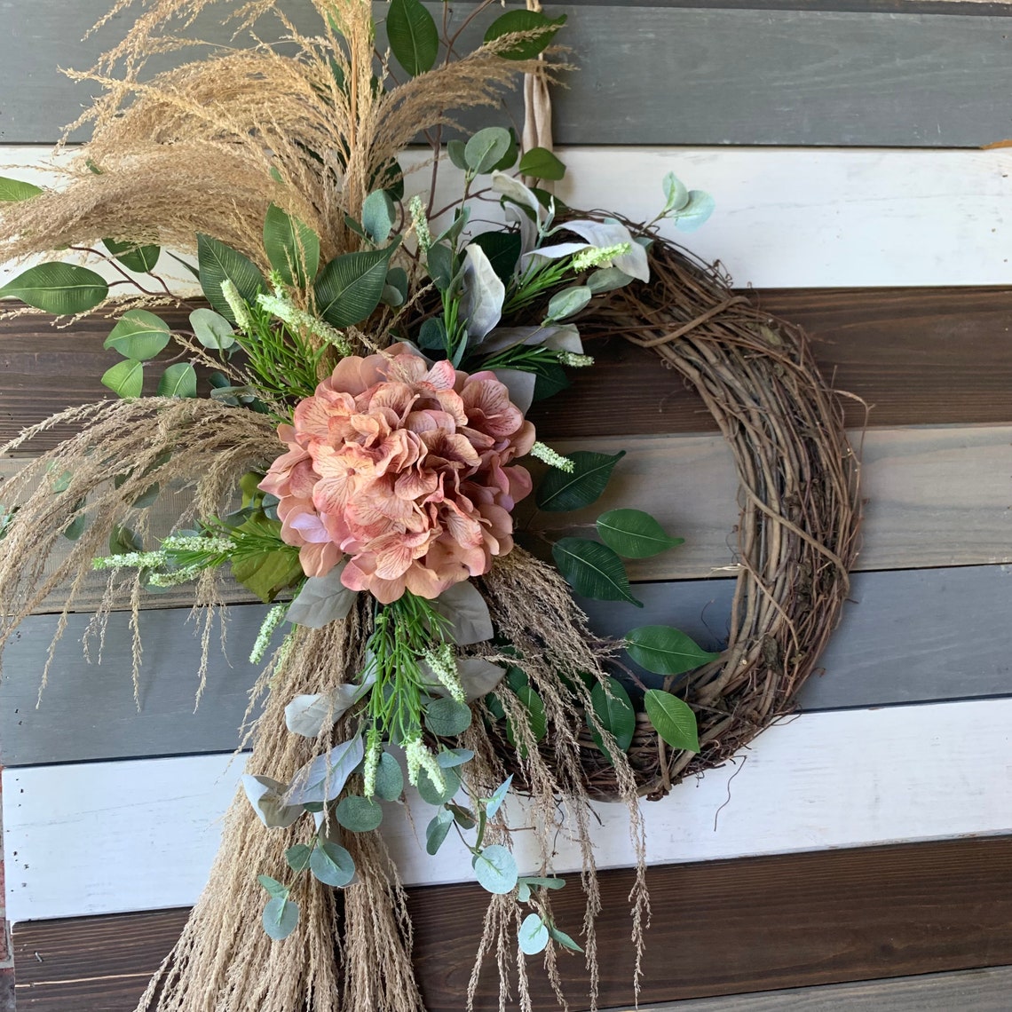 Boho wreath boho rustic wreath boho fall wreath boho decor | Etsy