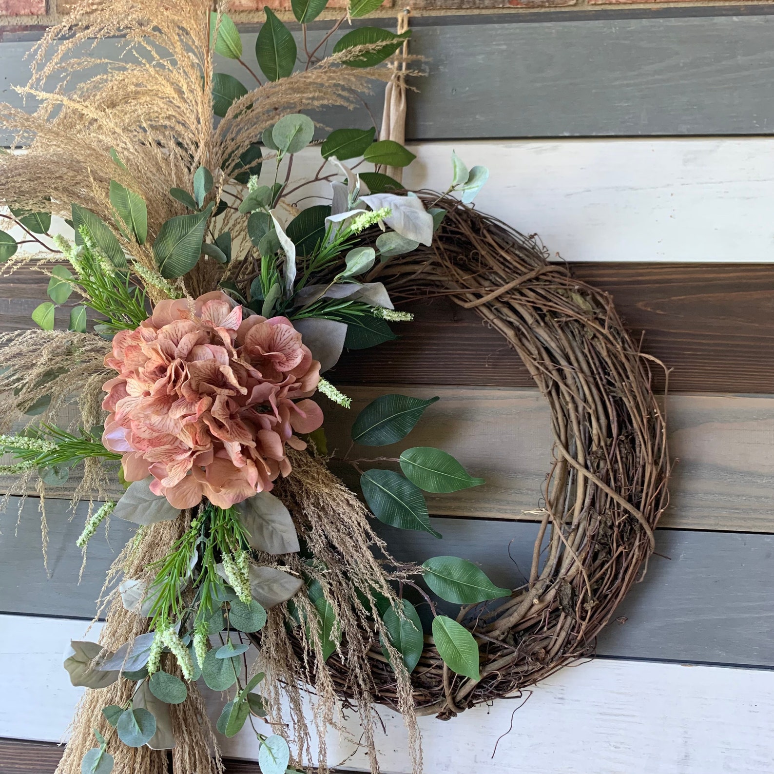 Boho wreath boho rustic wreath boho fall wreath boho decor | Etsy