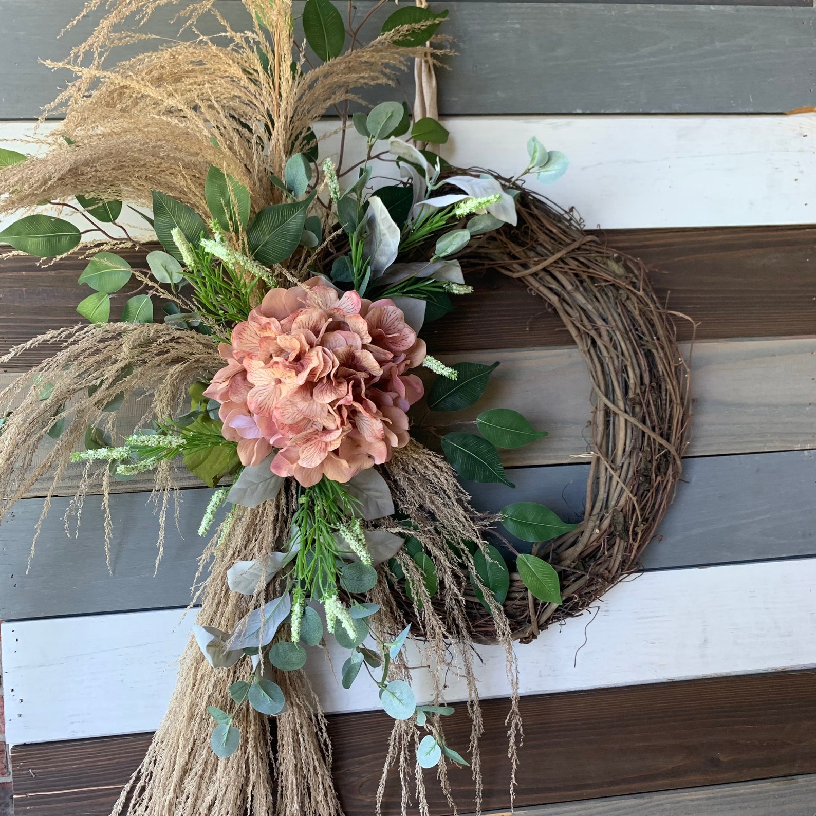 Boho wreath boho rustic wreath boho fall wreath boho decor | Etsy