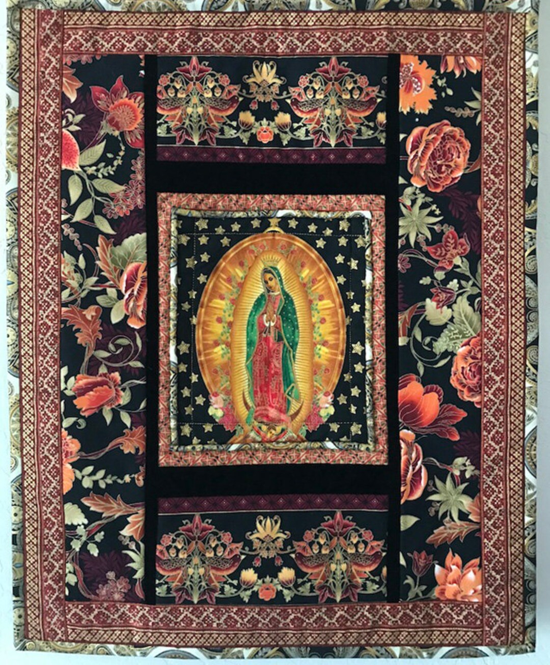 Quilted "our Lady of Guadalupe" Tapestry. - Etsy