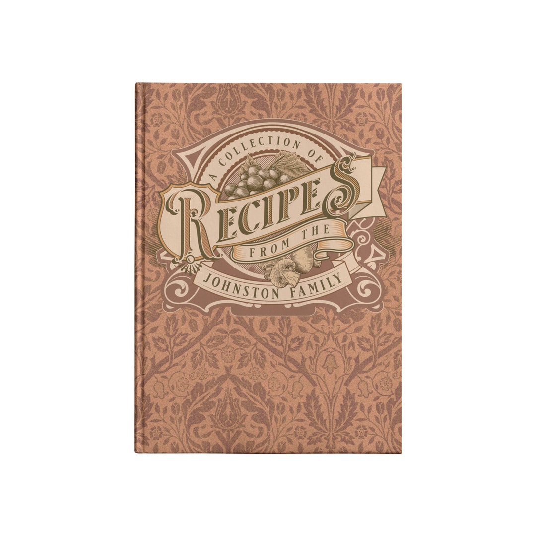 Personalized Recipe Book Lined to Write Your Favorite Recipes Vintage ...
