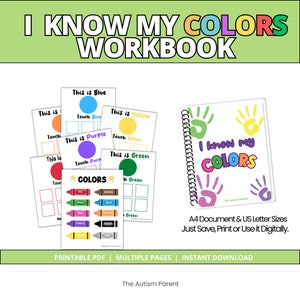 I Know My Colors Toddler/preschool Ages 1 and Up, Busy Book - Etsy