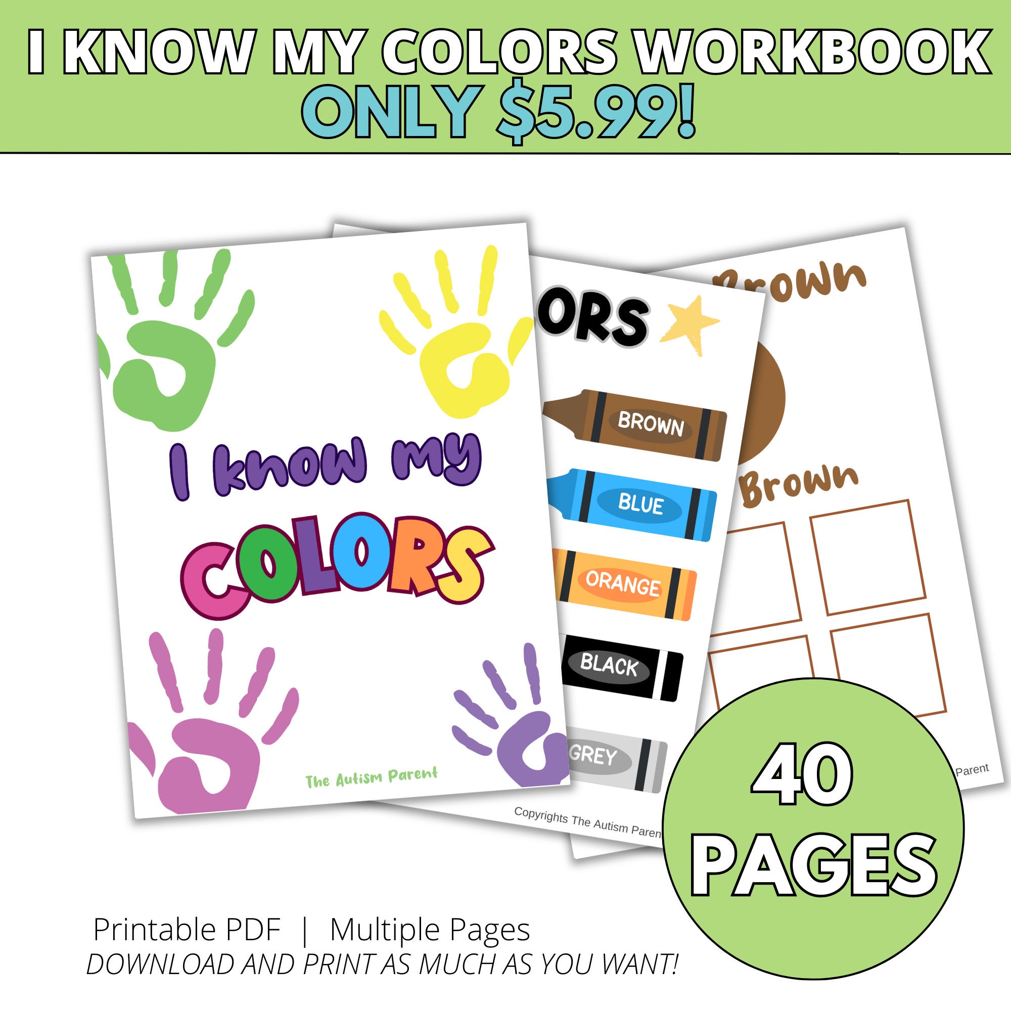 I Know My Colors Toddler/preschool Ages 1 and Up, Busy Book - Etsy