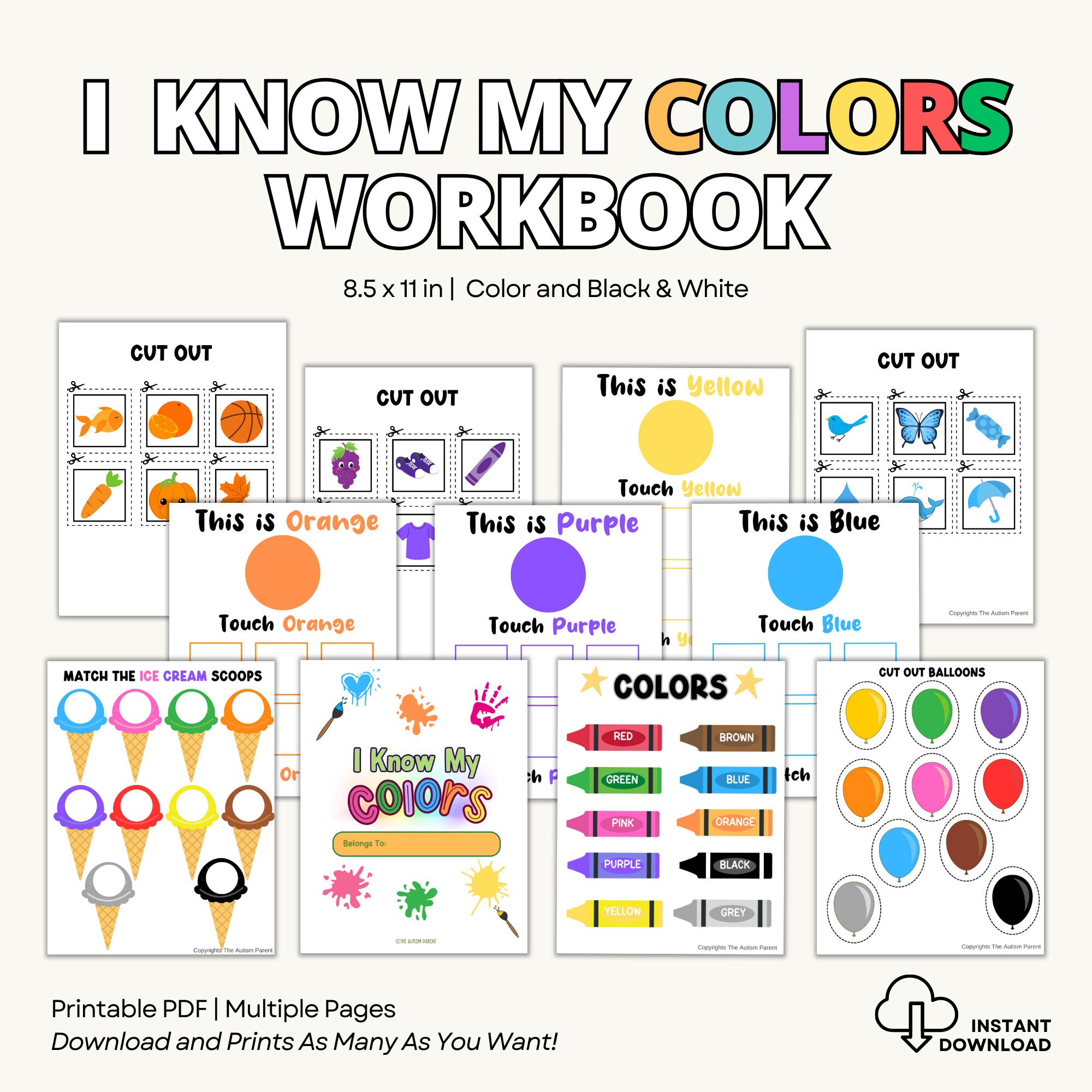 I Know My Colors Toddler/preschool Ages 1 and Up, Busy Book - Etsy