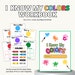I Know My Colors Toddler/preschool Ages 1 and Up, Busy Book - Etsy