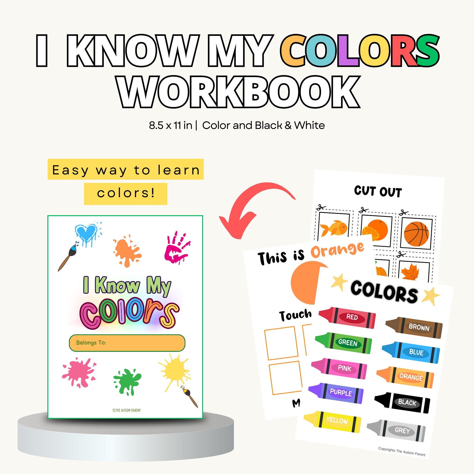 I Know My Colors Toddler/preschool Ages 1 and Up, Busy Book - Etsy