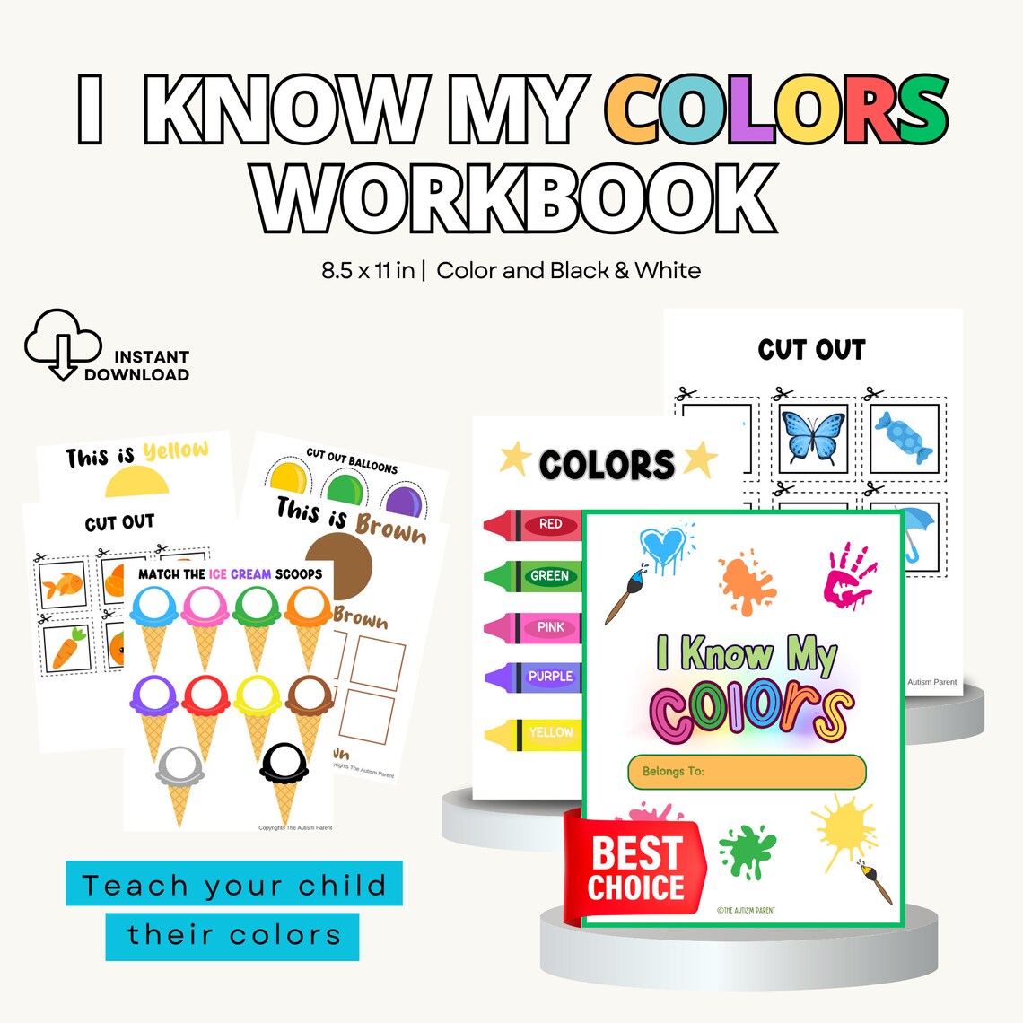 I Know My Colors Toddler/preschool Ages 1 and Up, Busy Book - Etsy