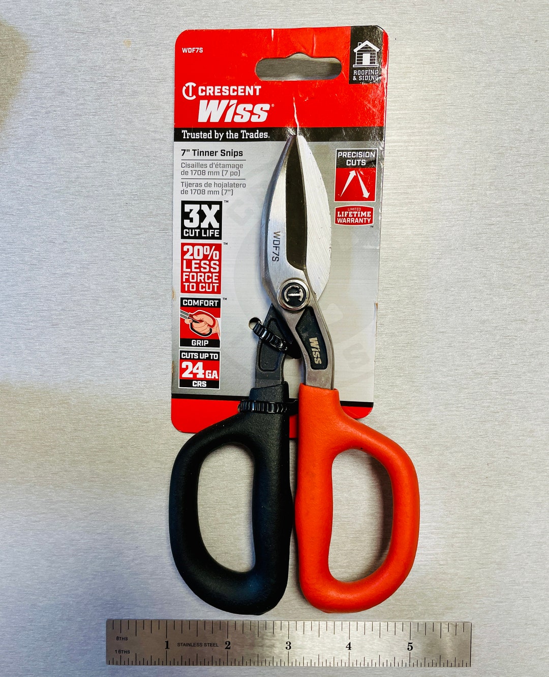 Crescent Wiss Tinner Straight Pattern Snips 7 Inches - Strong and ...