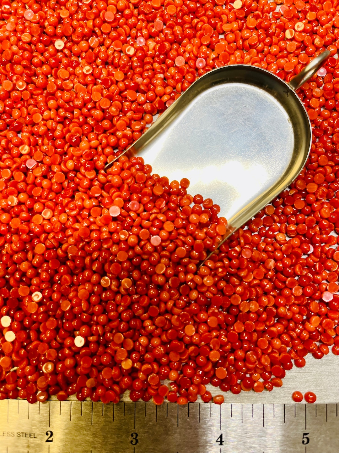 Coral Circle 3x3mm 3mm X 3mm Round Real Red and Orange Meditranian ...