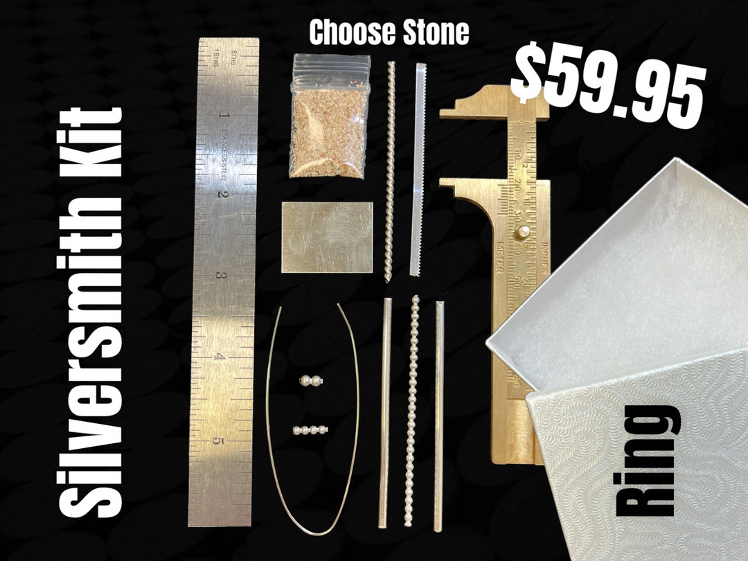 Silversmith Ring Kit - Sterling With LARGE Turquoise - Native Navajo ...