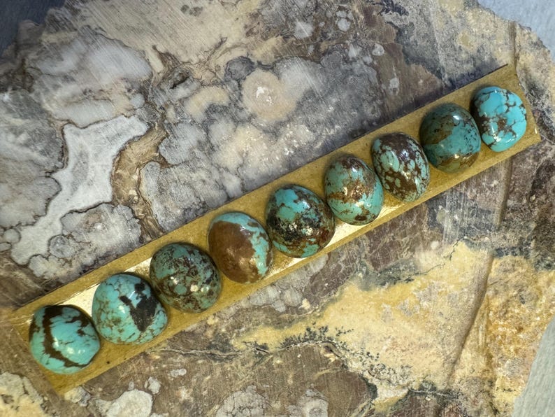 Nevada Turquoise Bracelet Stone Set - Etsy