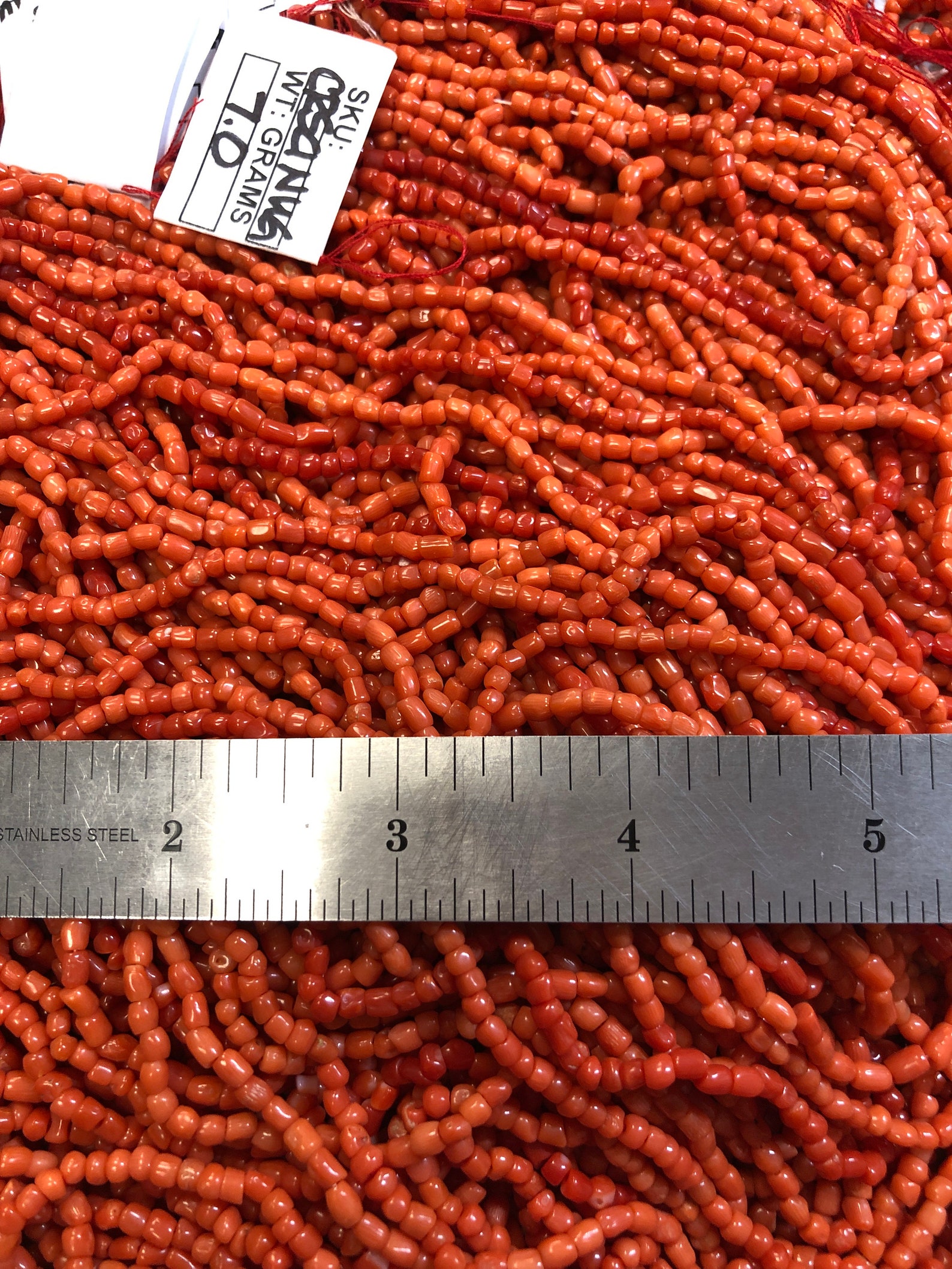 AAA Natural Italian Red Coral Beads Strands Nugget Sciacca - Etsy