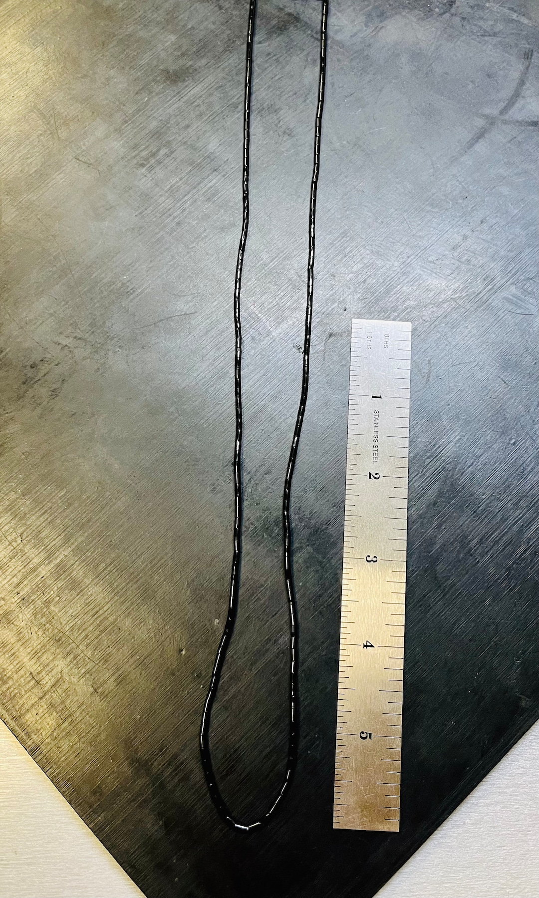 2mm Jet Black Block Gemstone Blue No Matrix Round Tube Heishi 2mm ...