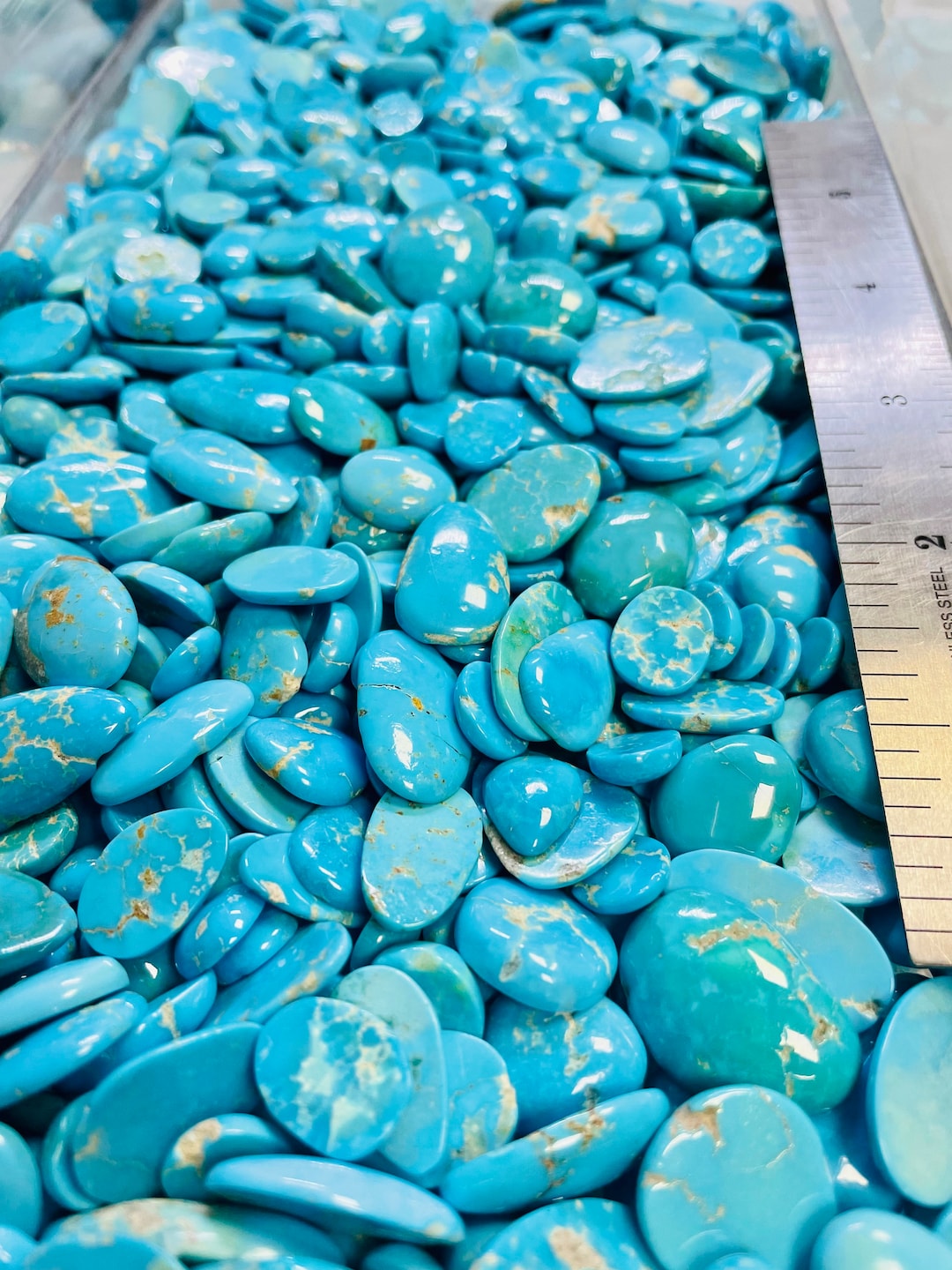 Gold Matrix Turquoise Freeform - USA Mined & Stabilized. Sold by the ...