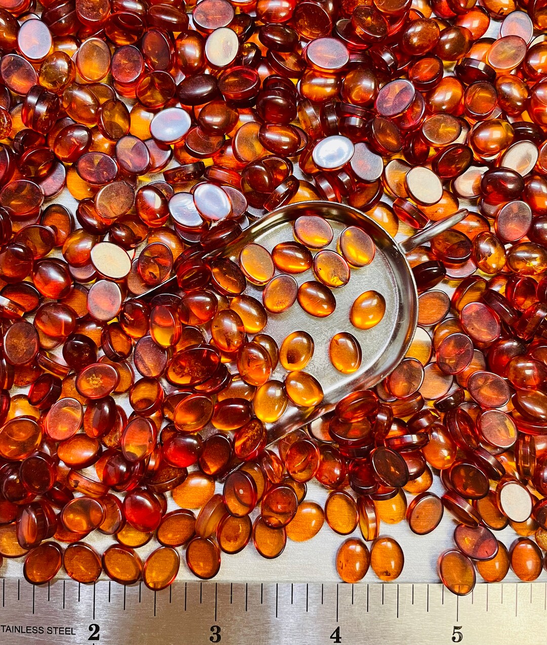 Amber Oval 7x9 7x9mm 7mm X 9mm Oval Real Baltic Cognac Amber Calibrated ...