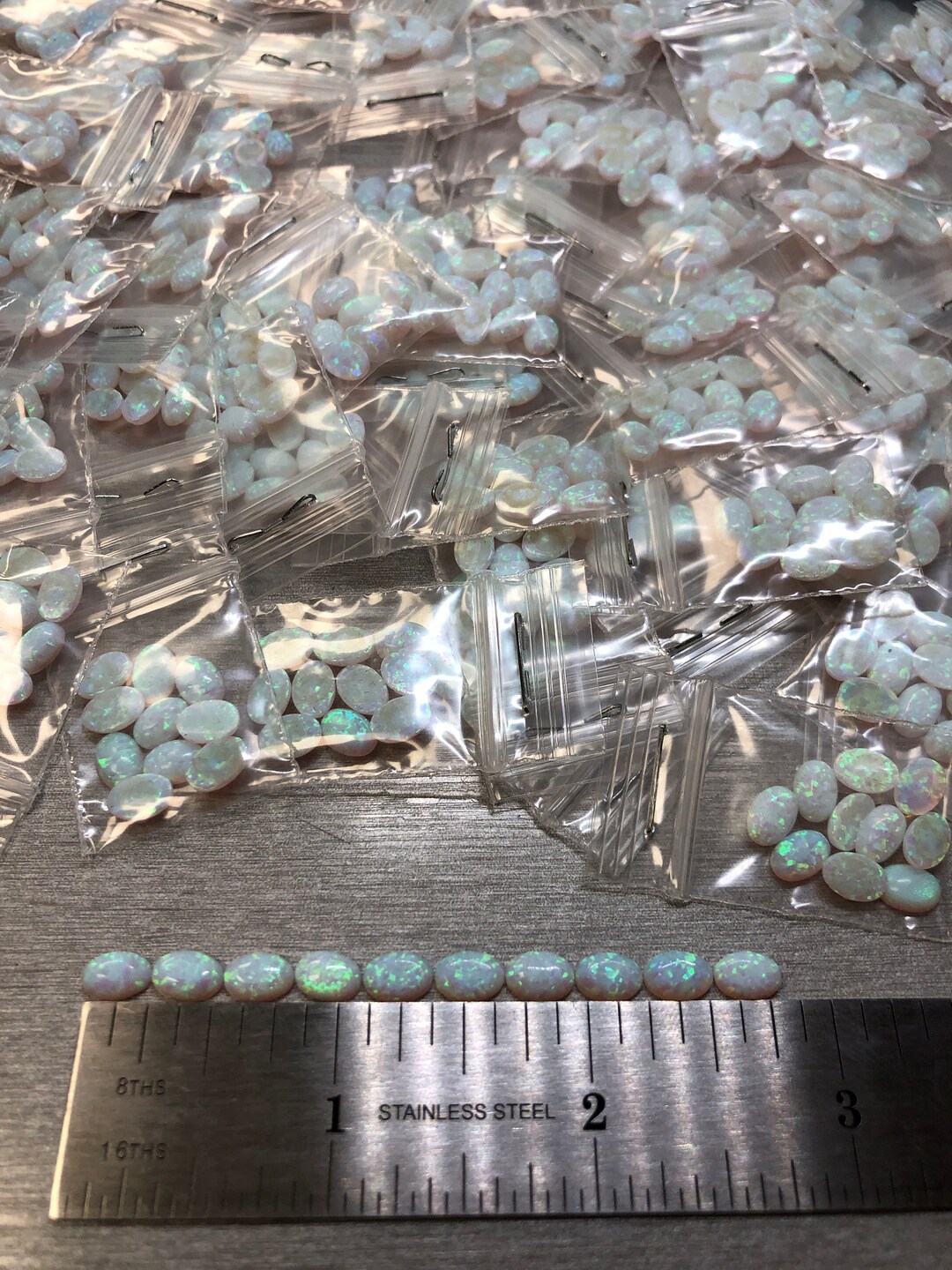 Synthetic Imitation 4x6mm Oval Opal From Kyocera 17 "name Brand ...