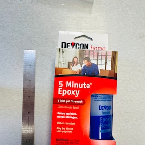 Devcon Home Plastic Steel 8.5 OZ - 5 Minute Epoxy Hardener and Resin ...