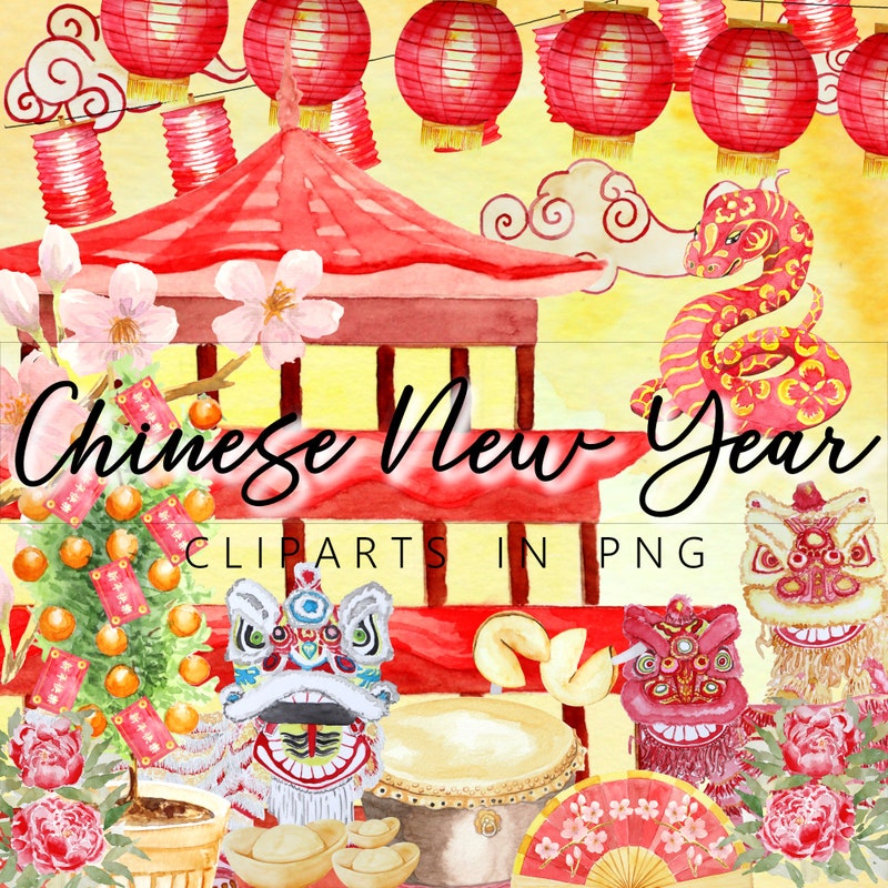 New Year Clip Art - Etsy