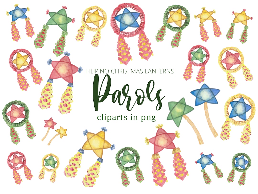 Filipino Parol Christmas Clip Art Bundle in PNG (Download Now) - Etsy