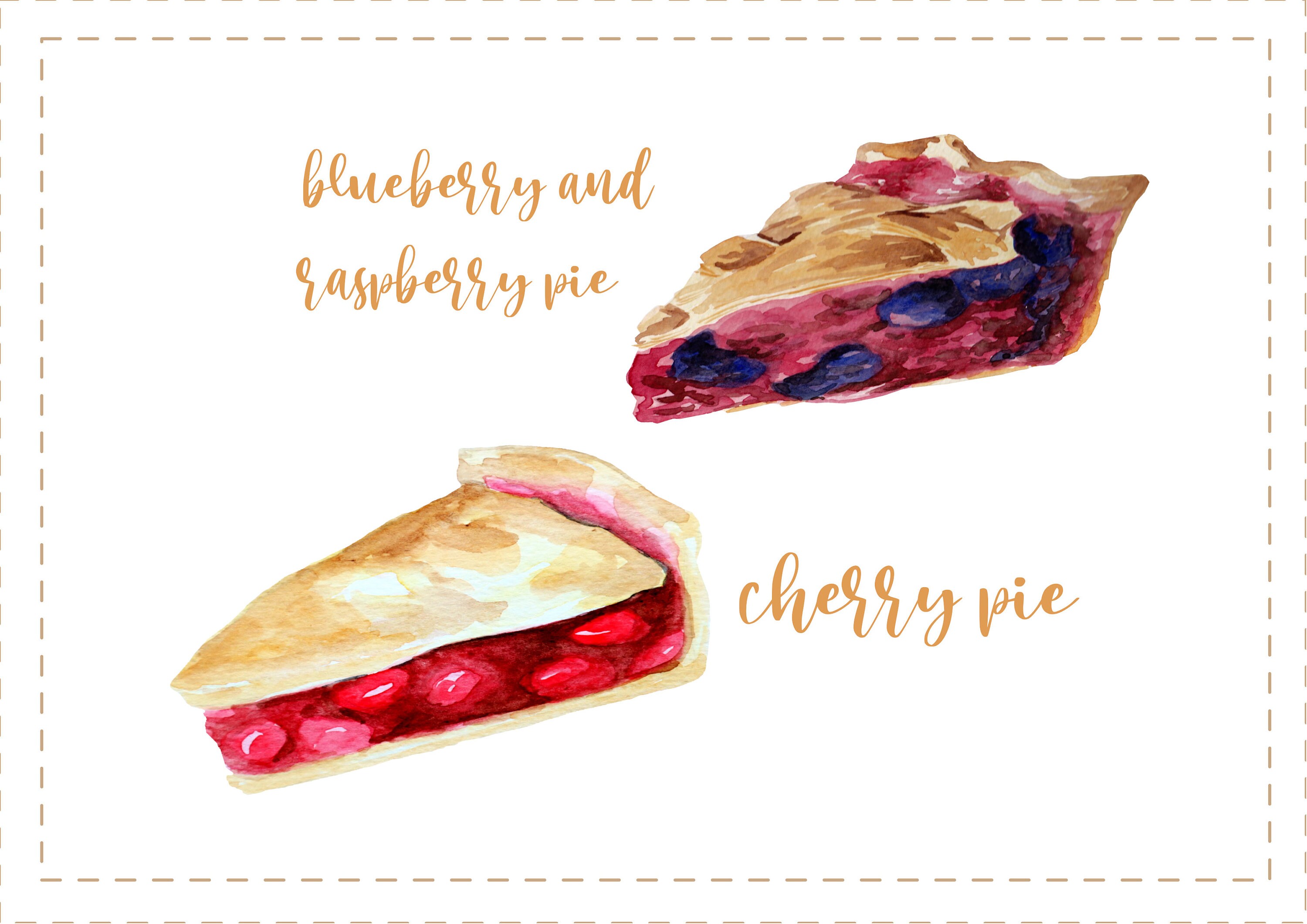 10 Pie Slices Clip Art PNG 300ppi Instant Download Personal - Etsy