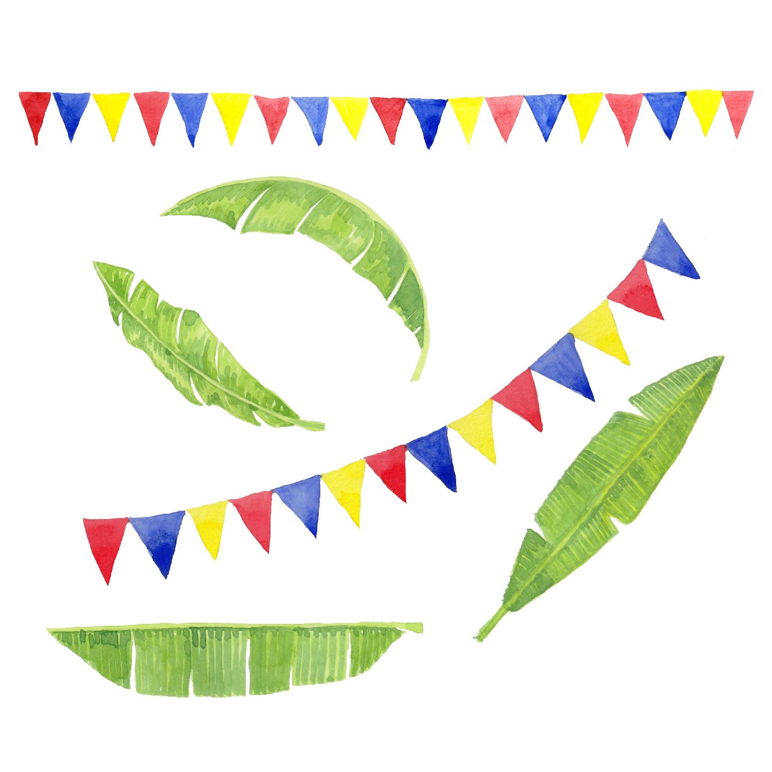 Filipino Fiesta Watercolor Clip Art in PNG Format. - Etsy