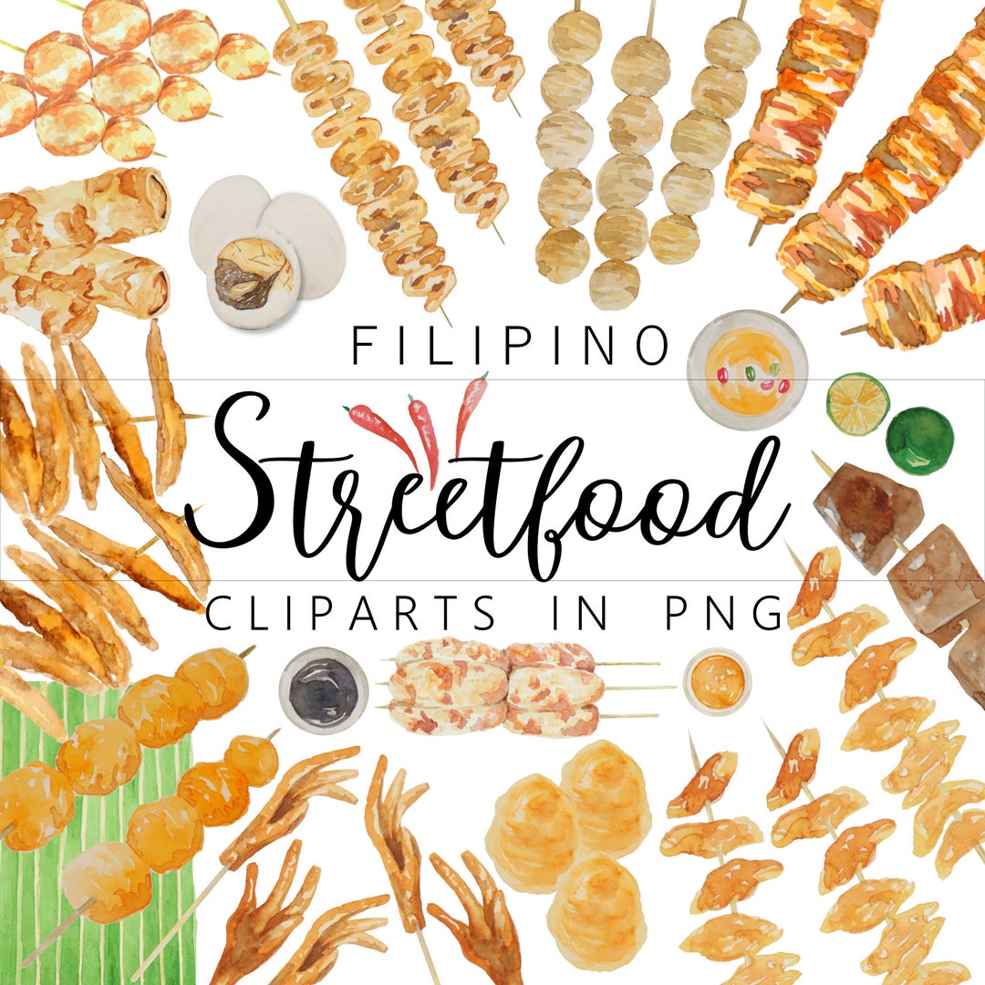Filipino Street Food Cliparts in PNG - Etsy Canada