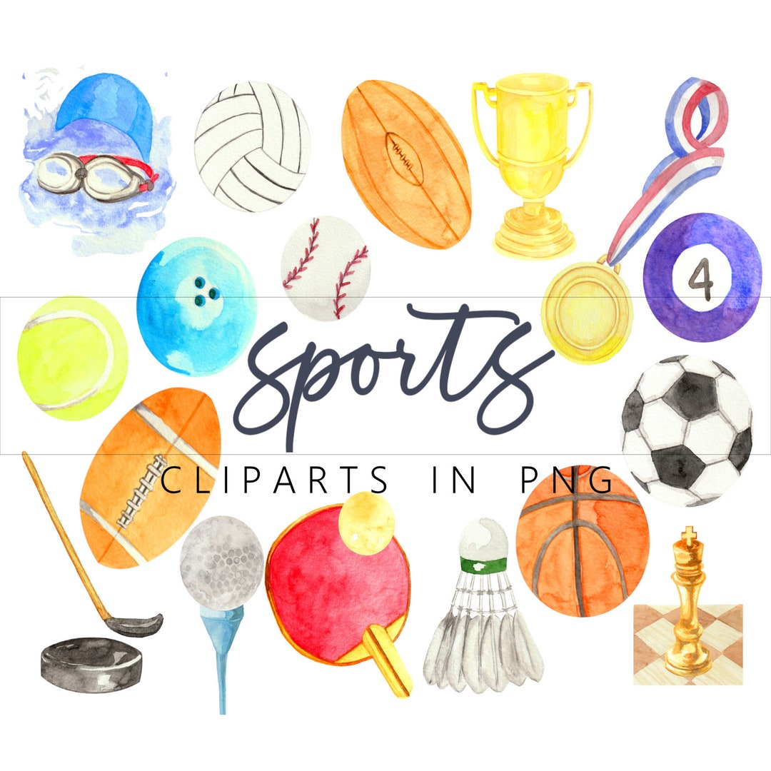 Sports Clip Art Elements in PNG Format, PE, Intramurals, Sports ...