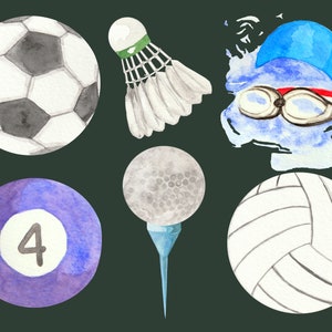 Sports Clip Art Elements in PNG Format, PE, Intramurals, Sports ...