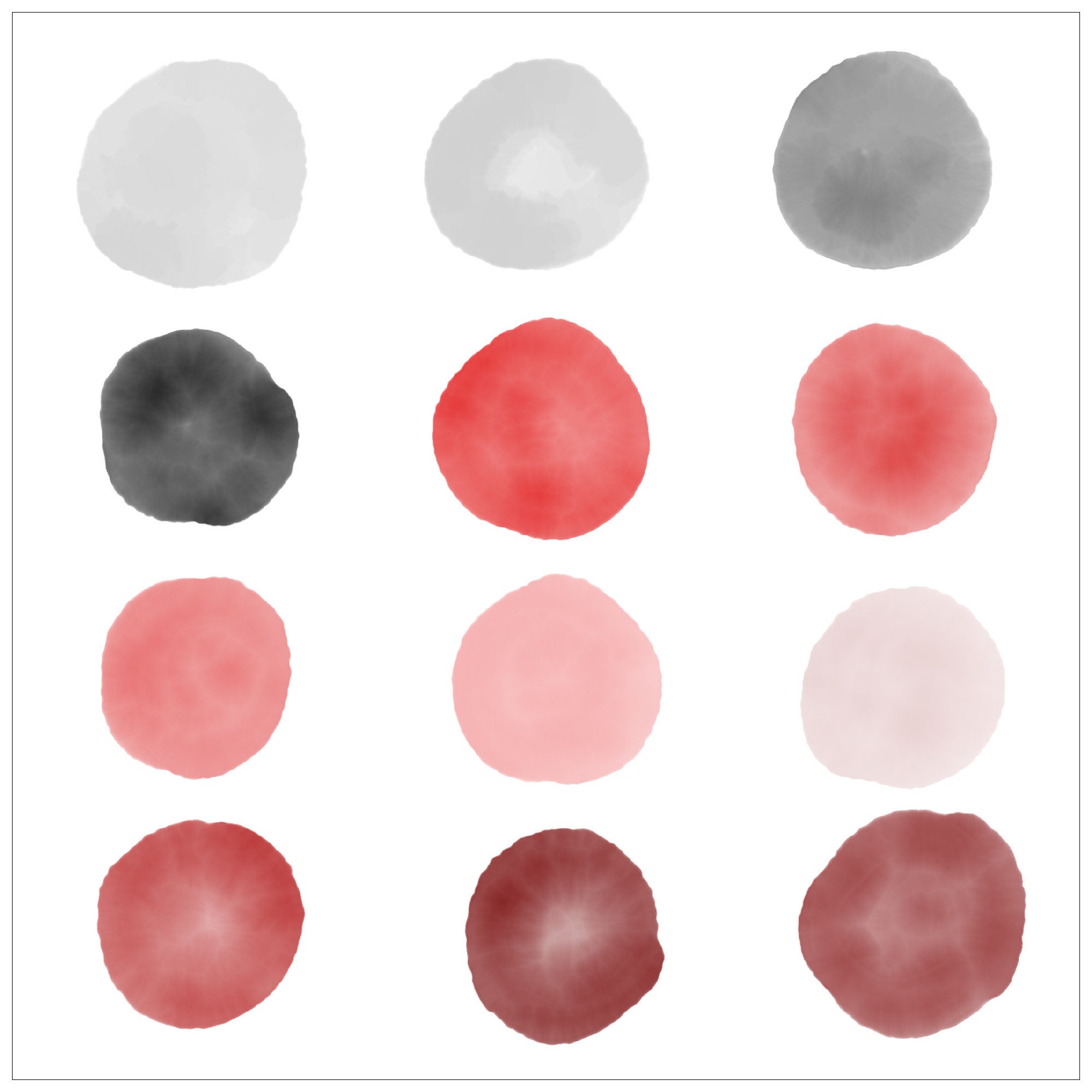 100 Hand Drawn Watercolor Dots Clipart, Circle Paint, Round Splotches ...