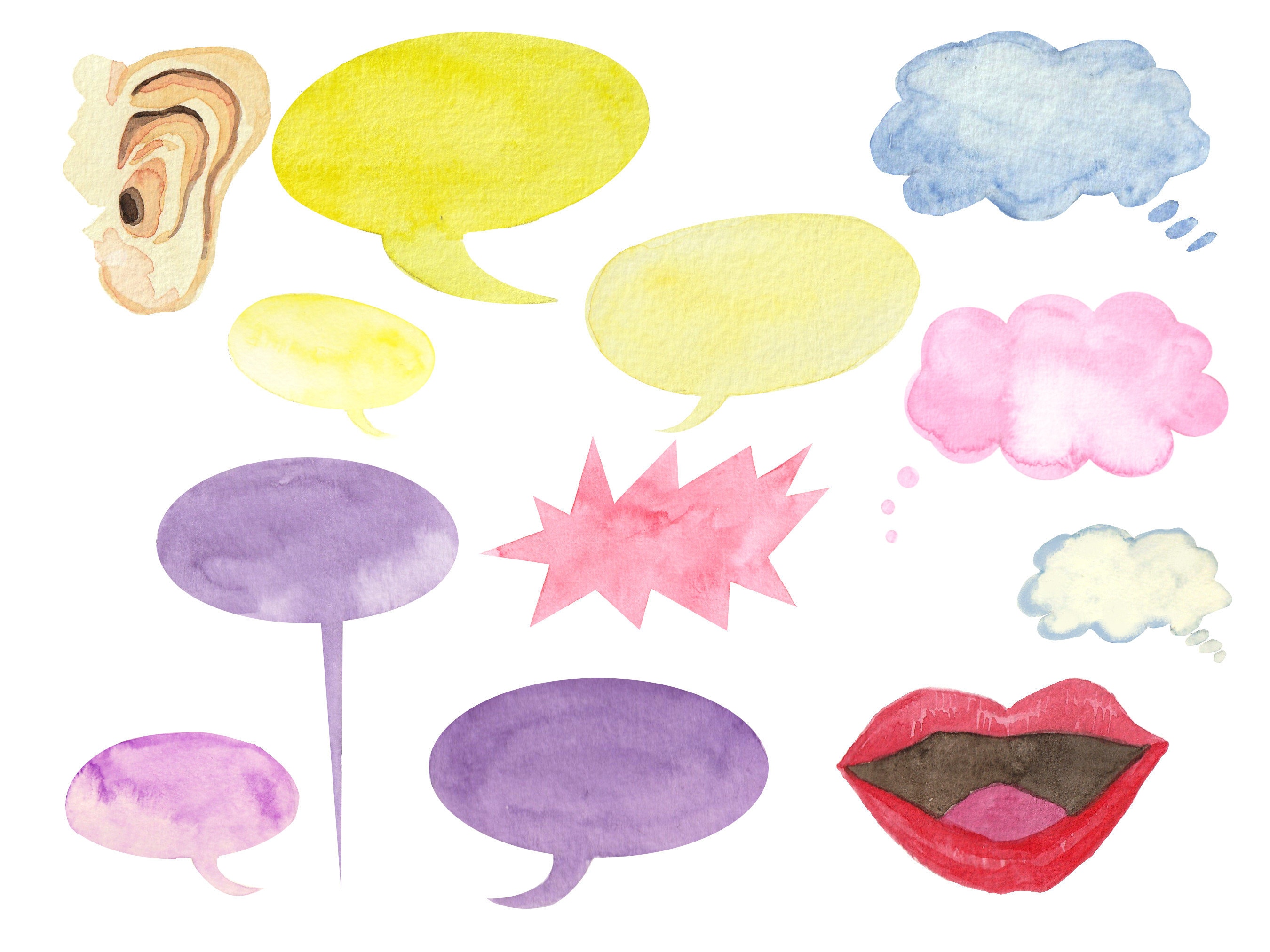 Language Arts Clip Art Bundle in PNG Format - Etsy