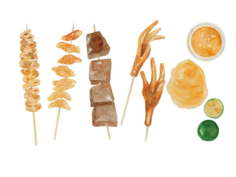 Filipino Street Food Cliparts in PNG - Etsy