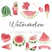 Watermelon Summer Clip Art Bundle in PNG Format - Etsy