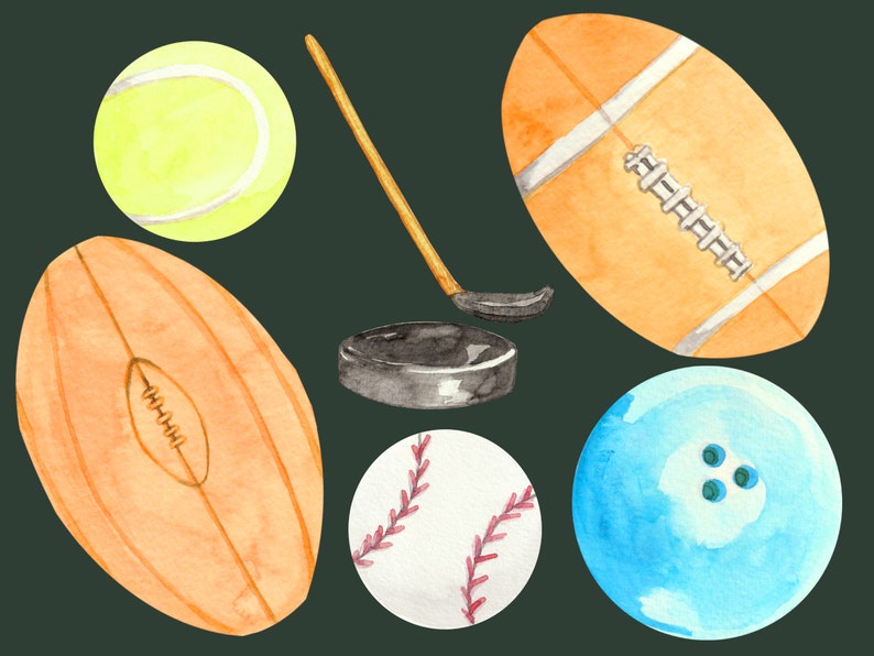 Sports Clip Art Elements in PNG Format, PE, Intramurals, Sports ...