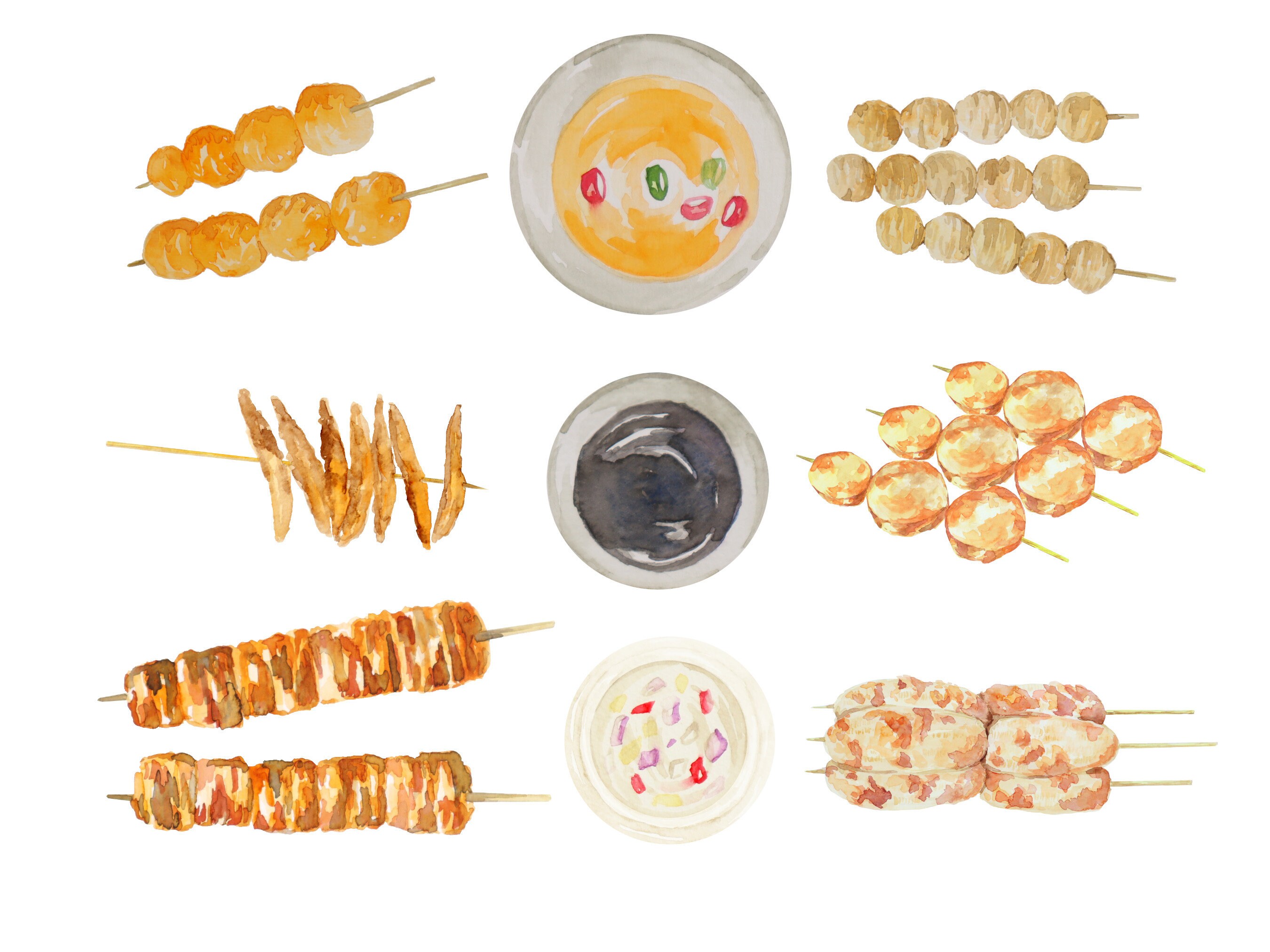 Filipino Street Food Cliparts in PNG - Etsy Ireland