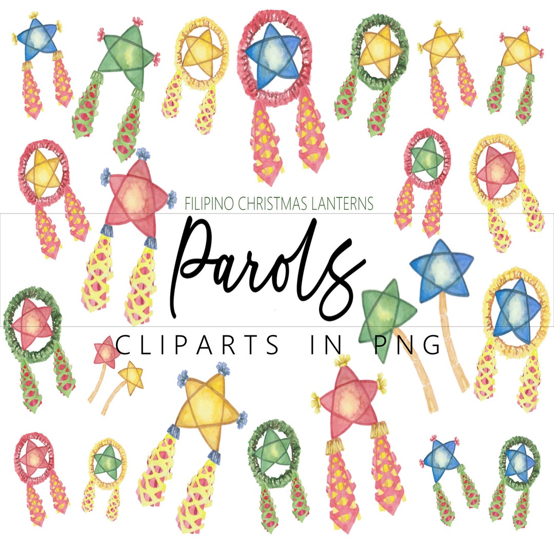 Filipino Parol Christmas Clip Art Bundle in PNG Format - Etsy