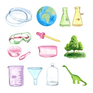 Science Clip Art Bundle in PNG Format - Etsy