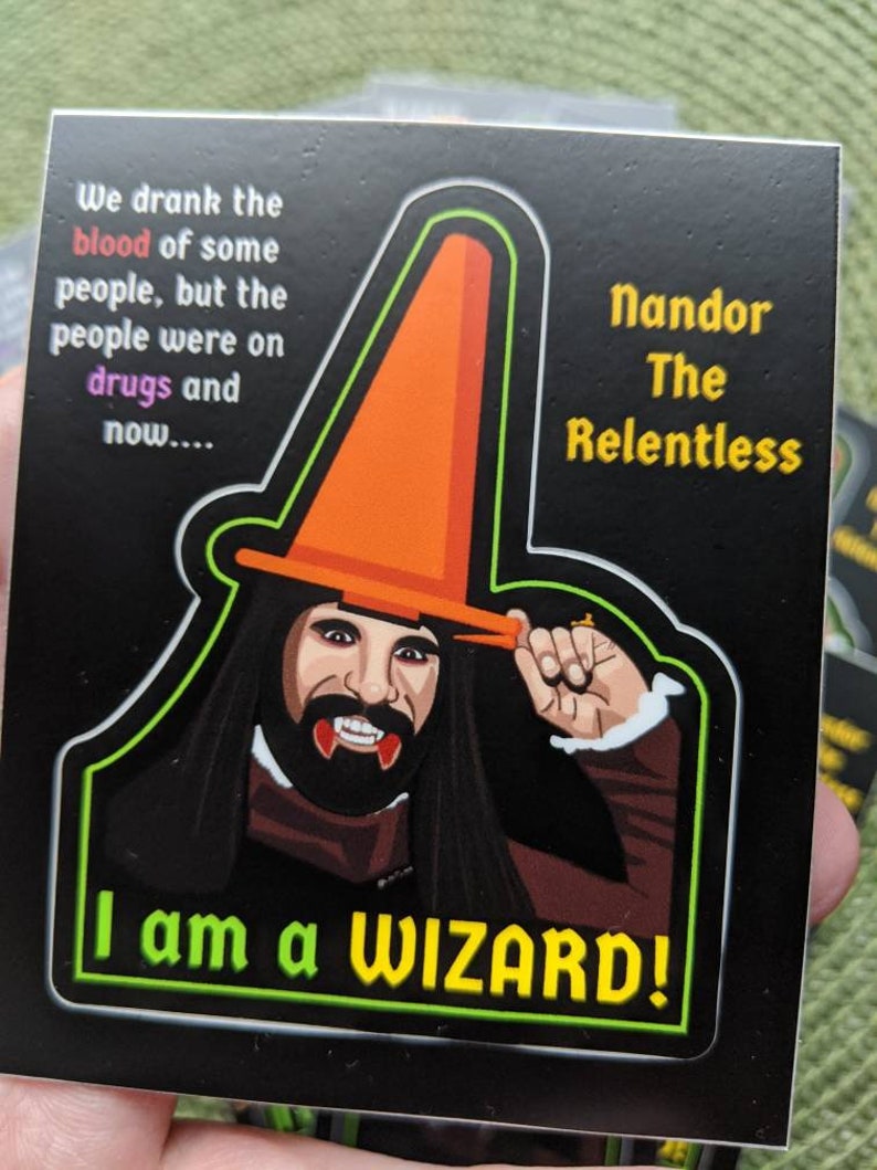 Nandor wizard Sticker Wwdits Sticker Nandor - Etsy