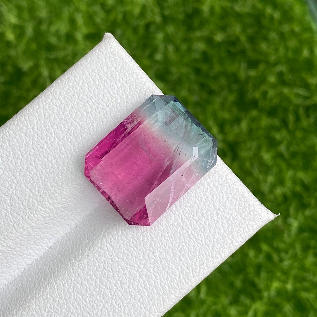 9.64 CT Incredible Ultra Rare Watermelon Natural Bi Color Tourmaline - Etsy